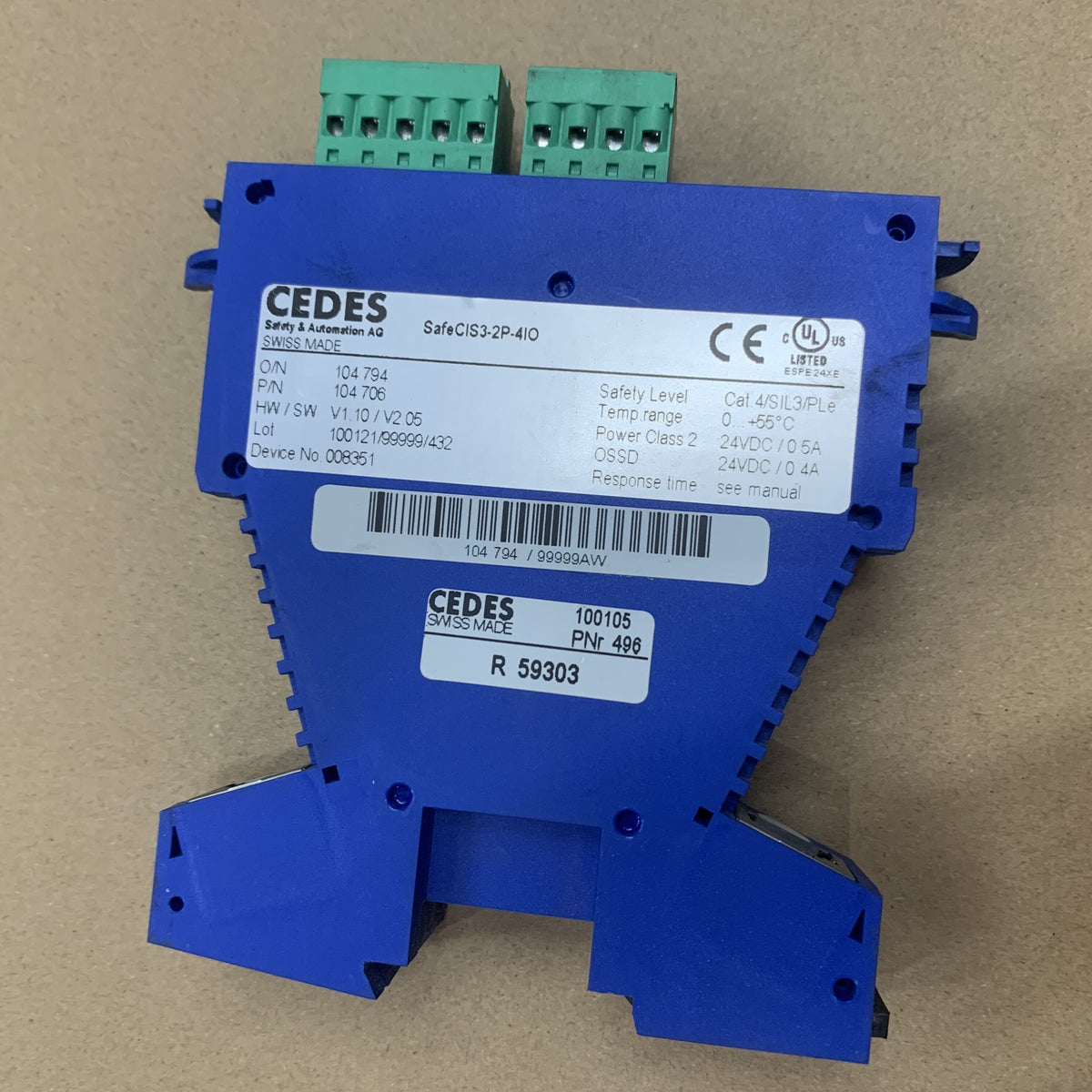 CEDES SafeClS3-2P-41O Module – Rockss Automation