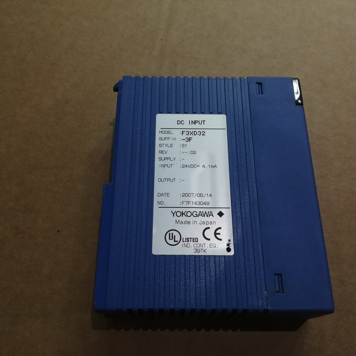 YOKOGAWA F3XD32-3F input module – Rockss Automation